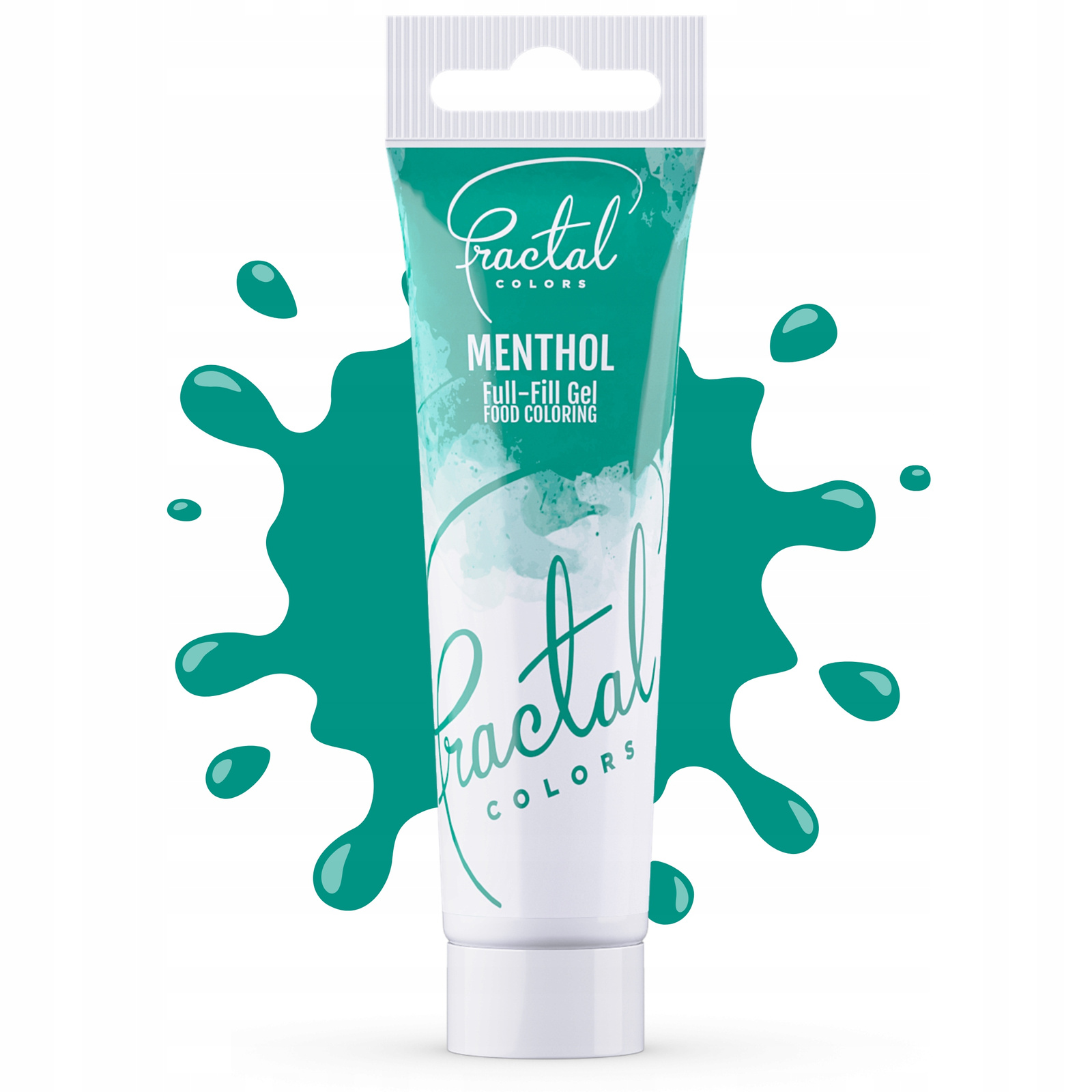 Miętowy barwnik spożywczy w żelu FRACTAL 30 g MENTHOL - DesignPack.pl